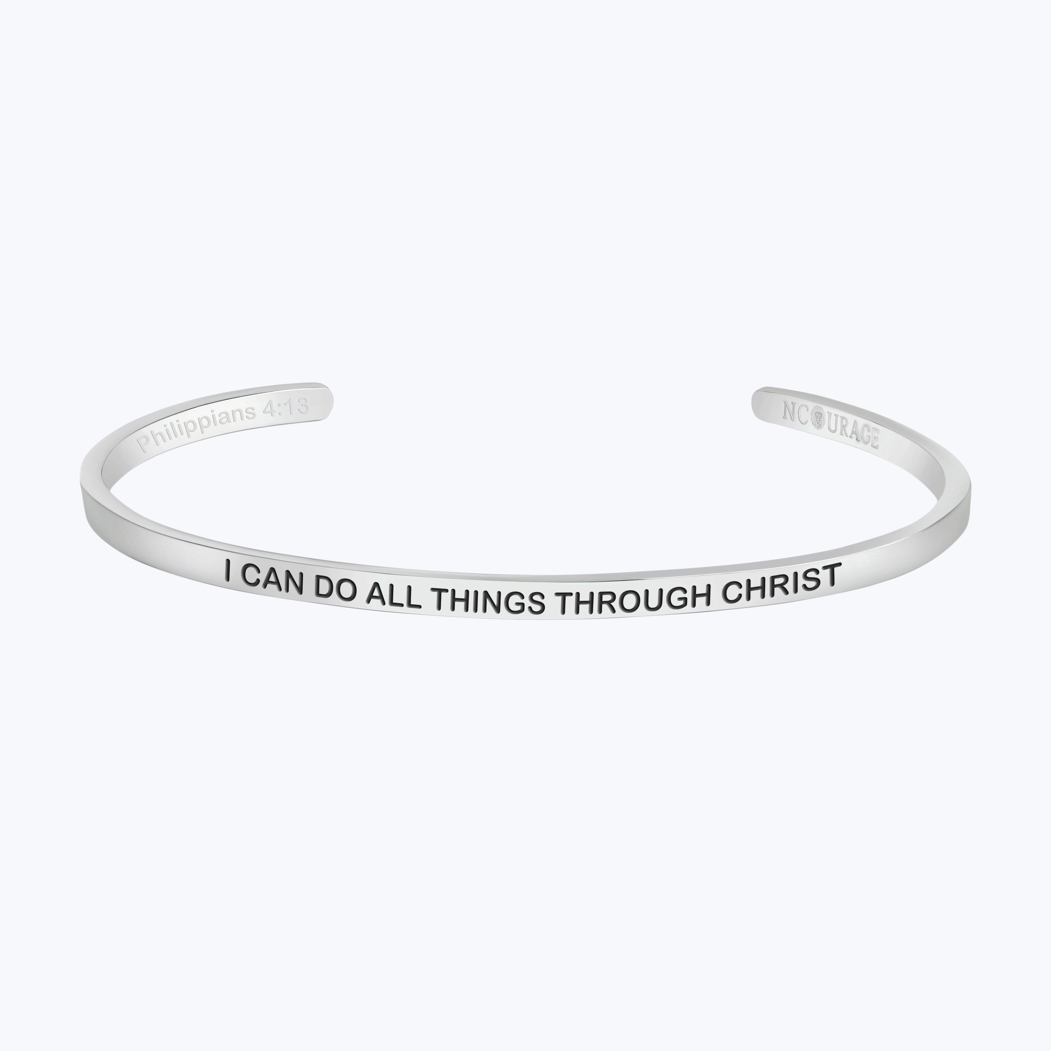 I CAN DO ALL THINGS THROUGH CHRIST Bracelet-Christian-Jewellery ...